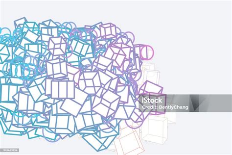색상 추상 타원 및 사각형 상자 패턴 생성 예술 배경 커버 웹 세부 사항 및 그림 0명에 대한 스톡 벡터 아트 및 기타 이미지 0명 구 디자인 Istock