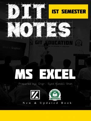 MS Excel Spreadsheet DIT Diploma Syed Kumail Shah GIT Kumail Pk