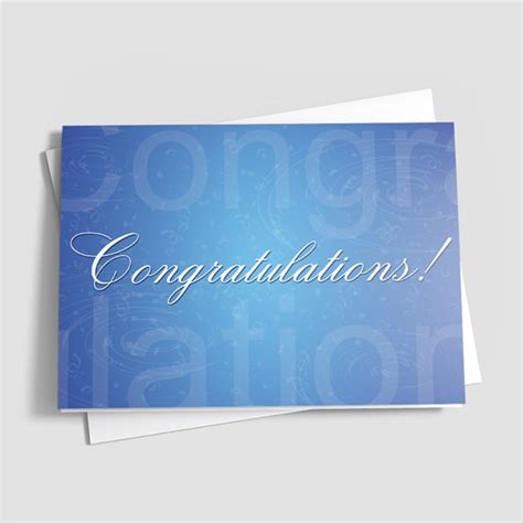 Blue Congratulations Card Congratulations Greeting Cards By Cardsdirect