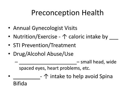 Ppt Preconception Health Powerpoint Presentation Free Download Id