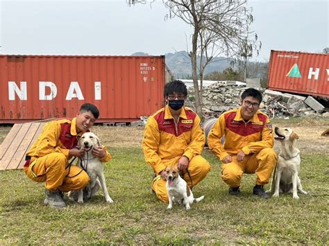 花蓮縣消防局搜救犬 再次通過iro國際中級認證