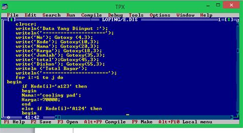 Pemograman Turbo Pascal Dengan Fungsi Array Pemograman Turbo Pascal Dengan Fungsi Array