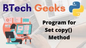 Python Program For Set Copy Method Python Programs