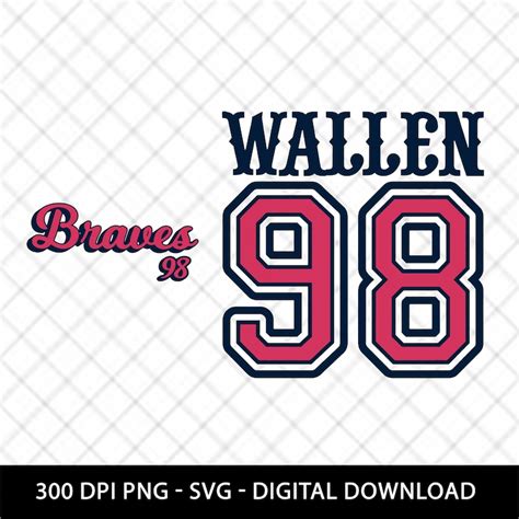 Braves Sides Png If We Were A Team Svg Braves Wallen Etsy