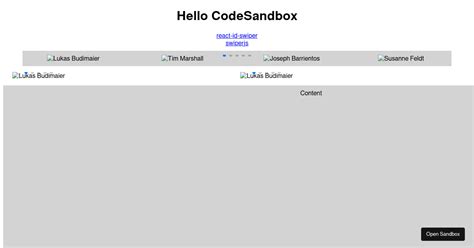 React Id Swiper Codesandbox