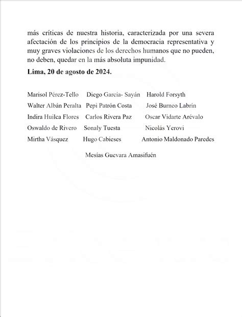 Dina Boluarte Presentan Nueva Denuncia Ante La Fiscalía De La Corte