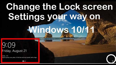 How To Change The Lock Screen Settings In Windows YouTube