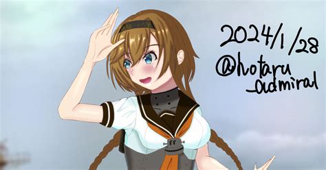 艦これ 提督を探す照月 ほたるお絵描き練習中のイラスト Pixiv
