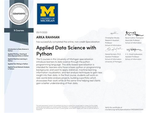 Arka Rahman On Linkedin Coursera Python Datascience