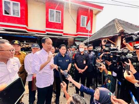 Kunjungi Pasar Natar Lampung Presiden Tinjau Harga Komoditas Pangan
