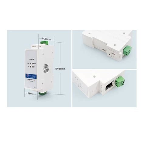 Dr Din Skena Seriell Rs Till Ethernet Tcp Ip Server Modul