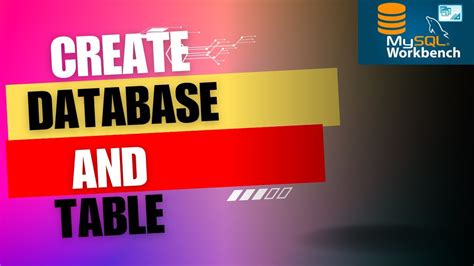 Create Database Table And Insert Data In Mysql Workbench Step By Step