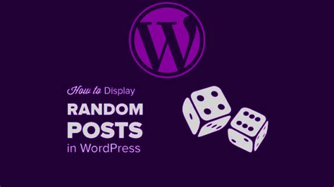How To Show Random Posts In Wordpress Sidebar Readymadecode