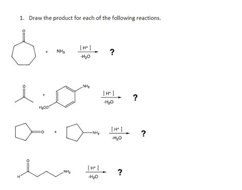 Solved Draw The Product For Each Of The Following Chegg