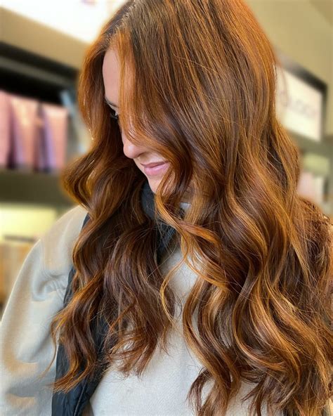 Easy Copper Balayage Ideas For Brunettes