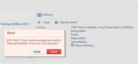 Solved Sop 330011 Error While Executing The Method Deliv Adobe Experience League