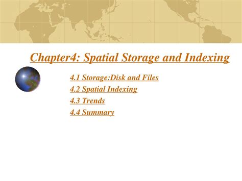 Ppt Chapter4 Spatial Storage And Indexing Powerpoint Presentation Free Download Id5965587