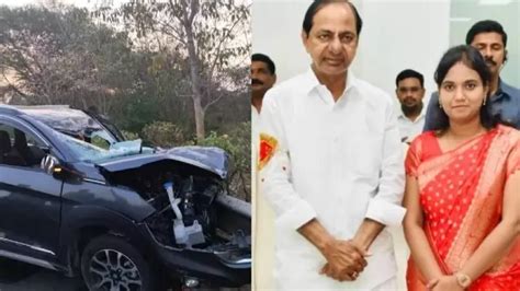 Lasya Nanditha Died Brs विधायक लस्या नंदिता की सड़क हादसे में मौत डिवाइडर से टकराई बेकाबू कार
