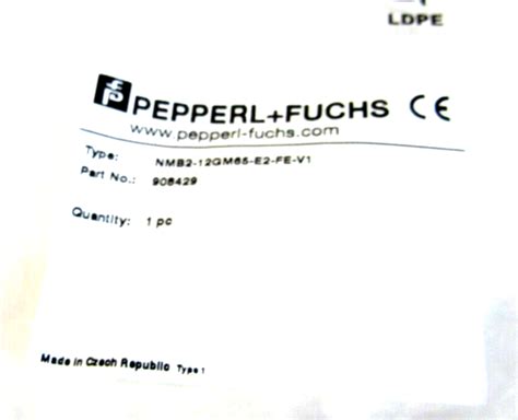 New Pepperl Fuchs Nmb2 12gm65 E2 Fe V1 Sensor 908429 Nmb212gm65e2fev1