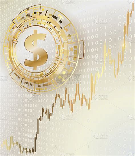 美元符号和图表。