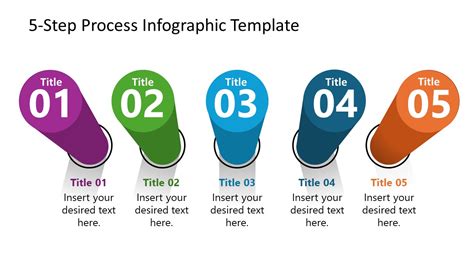 5 Step Process Infographic Template For Powerpoint