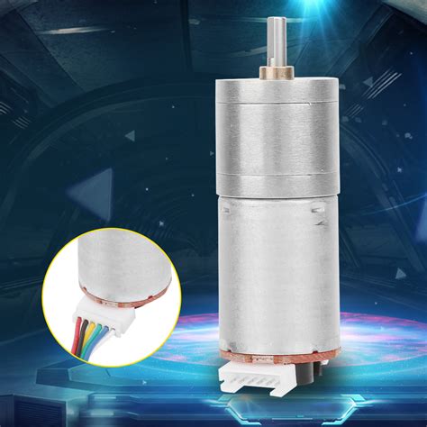 Dc 12v Encoder Gear Motor Speed Reduction Motor For Robot Rc Car Diy