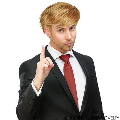 Rinco Mr President Billionaire Donald Trump Hair Adult Wig Blonde