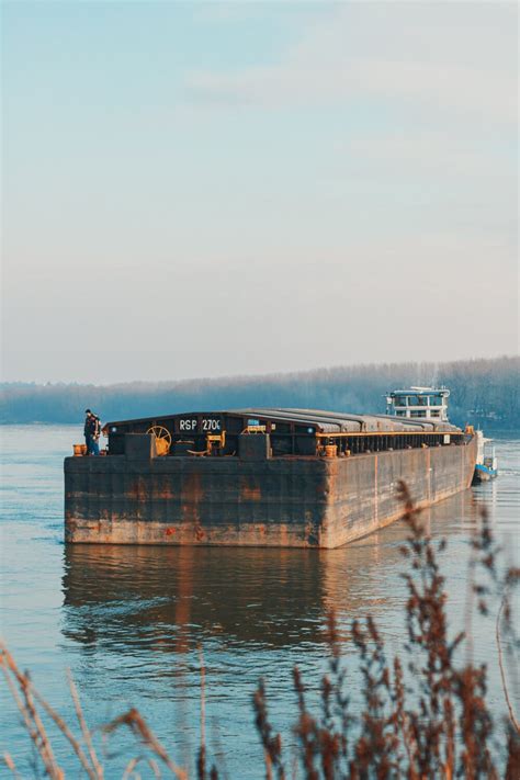 Imagen Gratis Buque De Carga Barcaza Marinero Nave Agua Puesta De