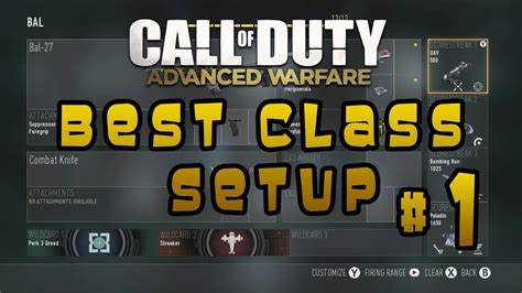 Call Of Duty Advanced Warfare Best Class Setup 1 Youtube