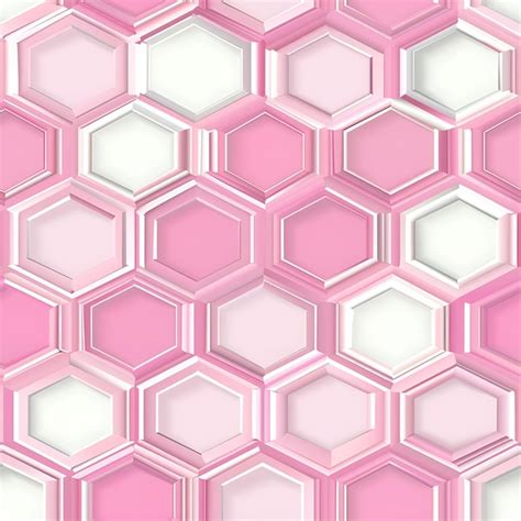A Pink And White Wall With A Pink Diamond Shaped Pattern Premium Ai
