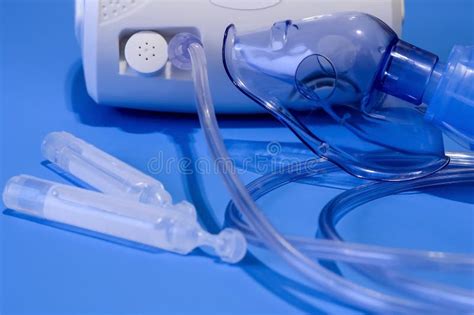 Medical Nebulizer For The Treatment Of Bronchitis Camera Agains Stock