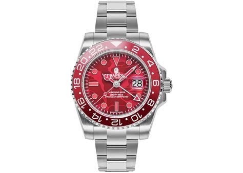 Bape Type 2 Bapex Color Camo Watch Red Mens Fw23 Us