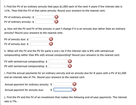 solved f find the pv of an ordinary annuity that pays