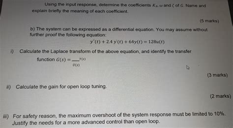 Solved Q The Dynamics Of The Torque Output Generated By An Chegg