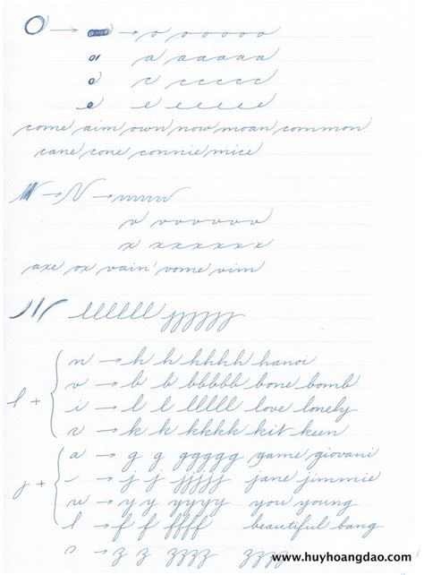 The Handwriting Is Written On Paper With Cursive Writing And Numbers In Blue Ink