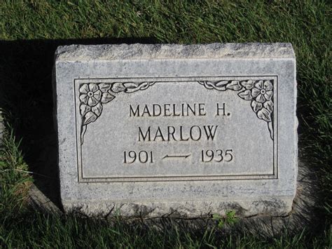 Madeline H Hancock Marlow 1901 1935 Find A Grave Memorial