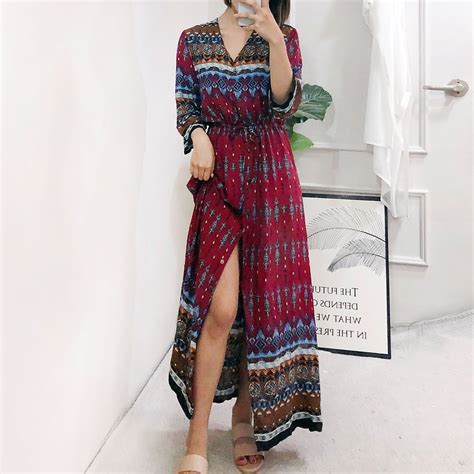 커밍투유 에스닉 롱 로브가디건 오묘한 매력을 가진 기하학적인 무늬 페이즐리 패턴의 롱 로브가디건