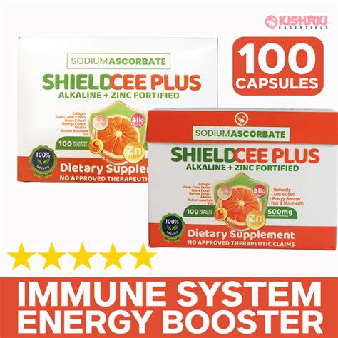 Shield Cee Plus 500 Mg Non Acidic Vitamins With Zinc 100 Capsules