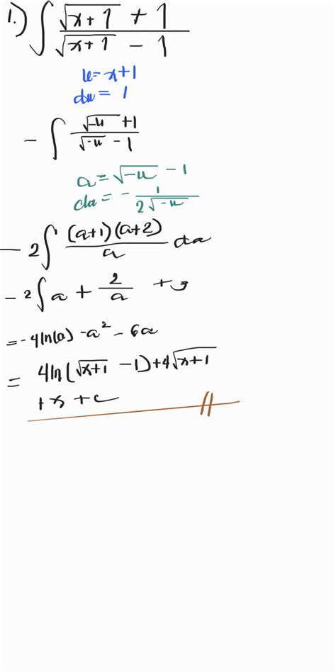 Elementary Integration Solutions PDF