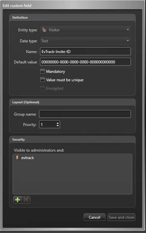 Genetec Security Center Evtrack Documentation