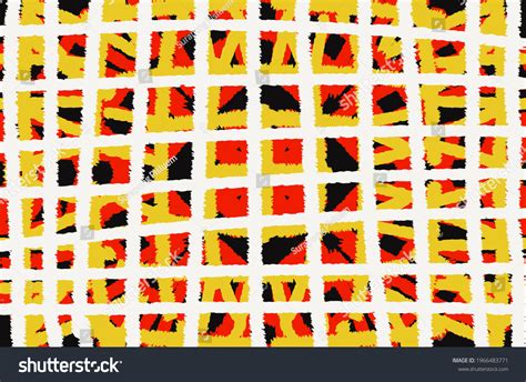Multicolored Curve Straight Line Drawing Illustration Stock