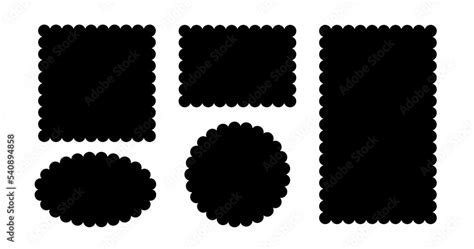 Scalloped Edge Frame Vector