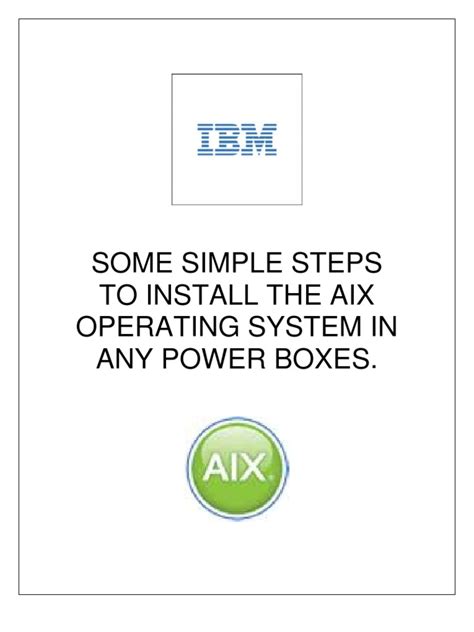 aix installation steps pdf booting computer engineering