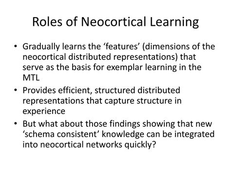 Ppt Integrating New Findings Into The Complementary Learning Systems