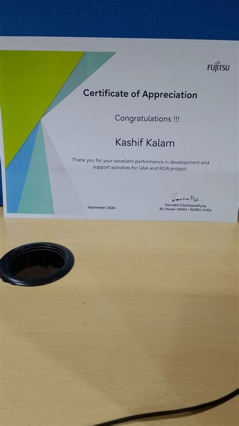 Awardrecognition Gratitude Teamwork Dedication Perseverance Success Md Kashif Kalam