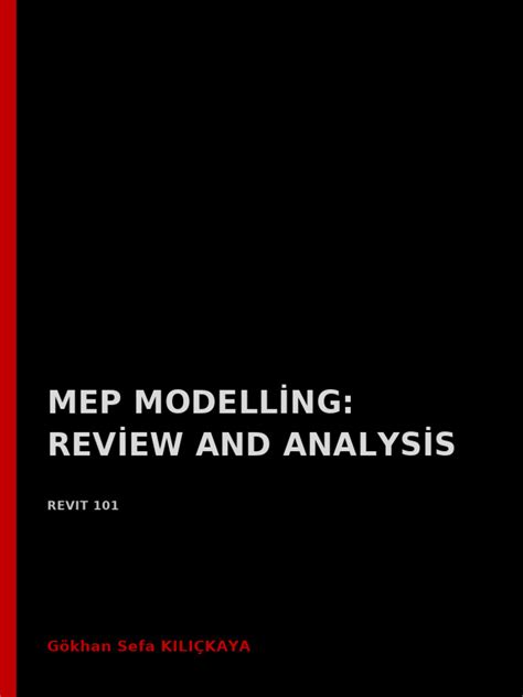 Mep Modelling Review And Analysis Pdf