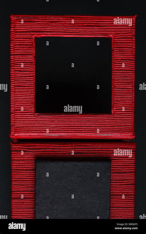 Square Text Box Rectangle Framed Text Field In Red Abstract Border