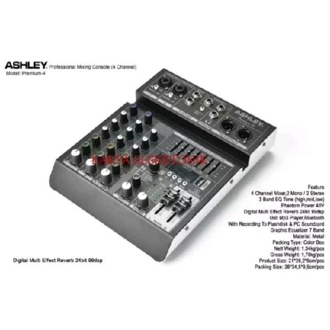 Jual Mixer Ashley Premium 4 Original 4 Channel Bluetooth USB With
