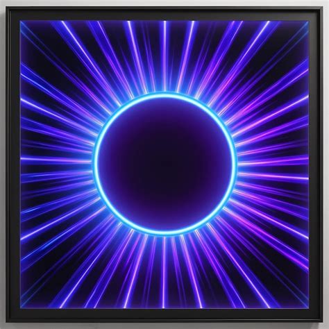 Glowing Flow Circle Background Led Screens Projection Technology Seamless Looping Circle Photo