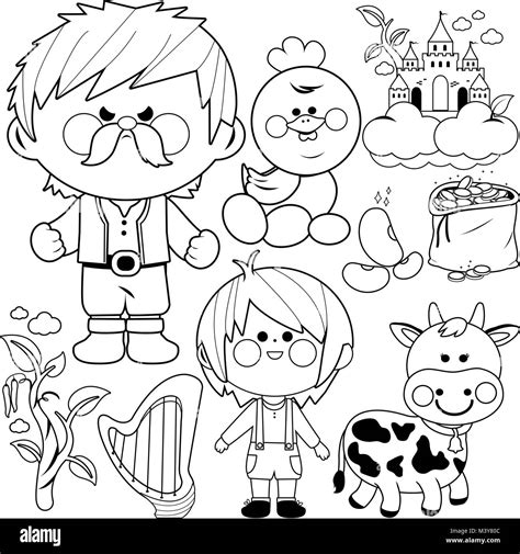 Jack And The Beanstalk Stock Vector Images Alamy